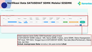 PEMUTAKHIRAN DAN VERIFIKASI DATA PEKERJAAN SDM KESEHATAN MELALUI.pptx