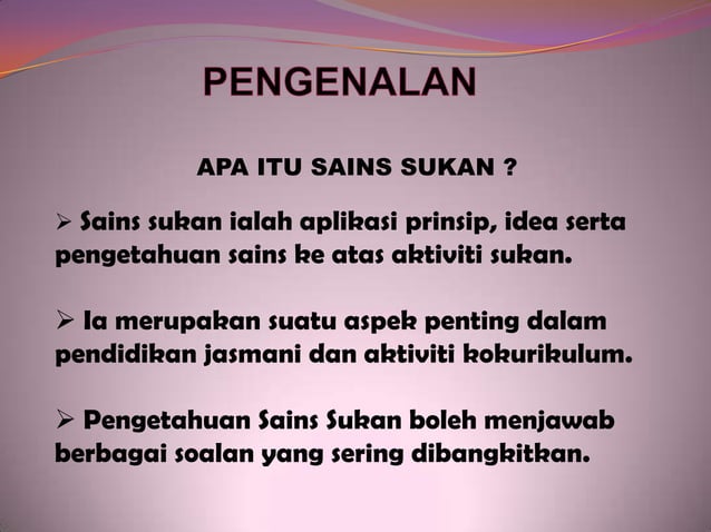 ASAS SAINS DALAM PENDIDIKAN JASMANI | PPTX