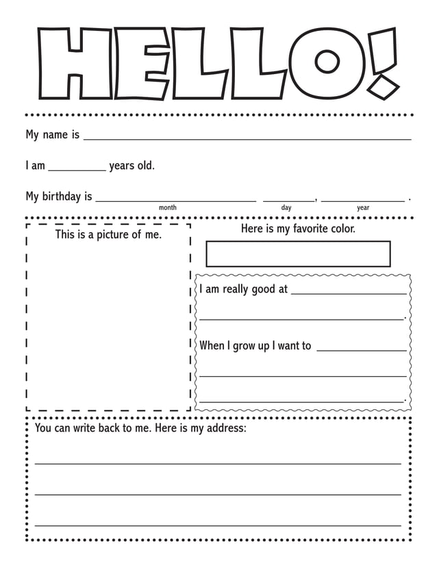 Pen pal-template | PDF