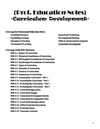 Curriculum Development | PDF