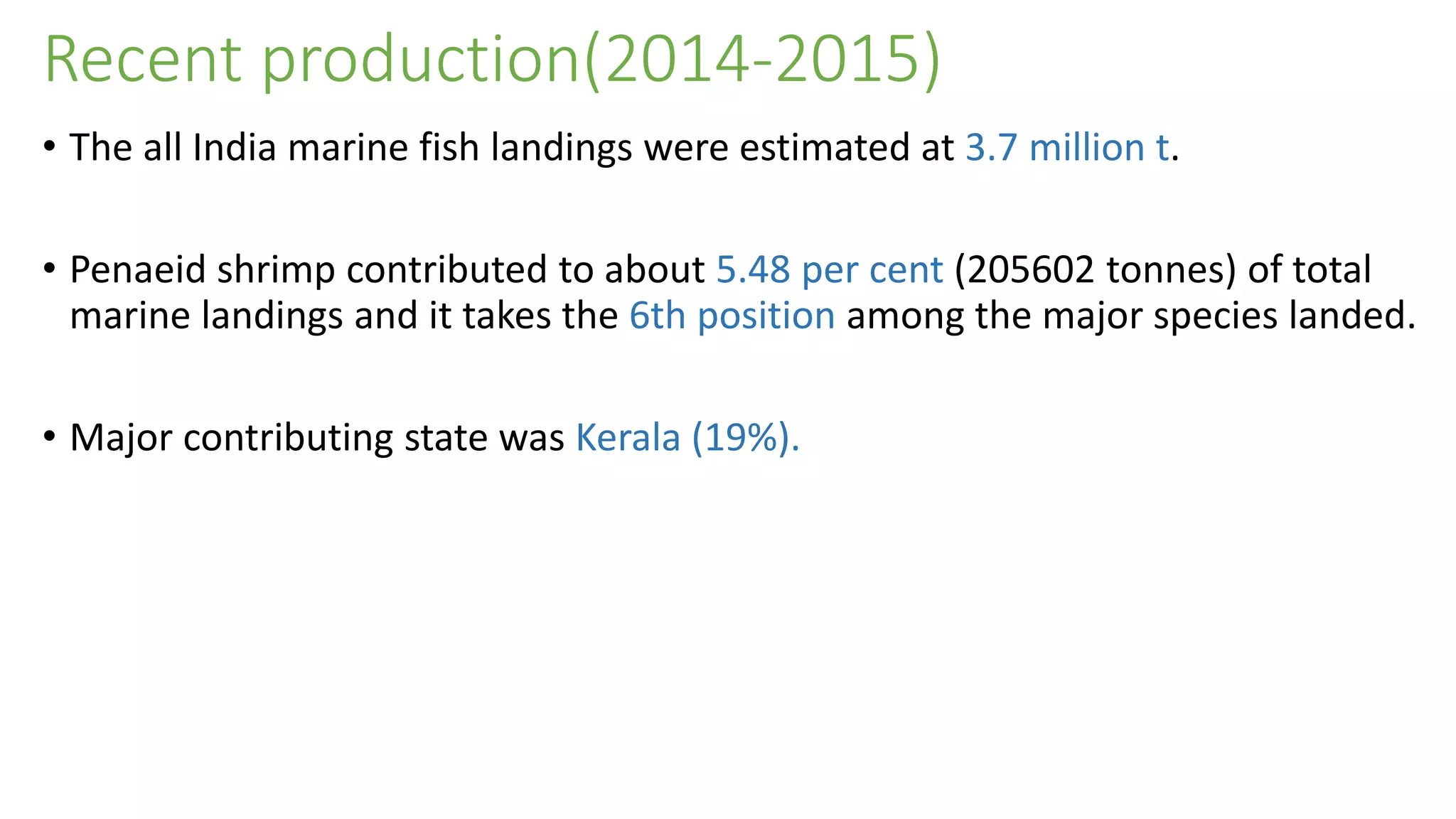 Penaeid shrimp fishery of india | PPTX