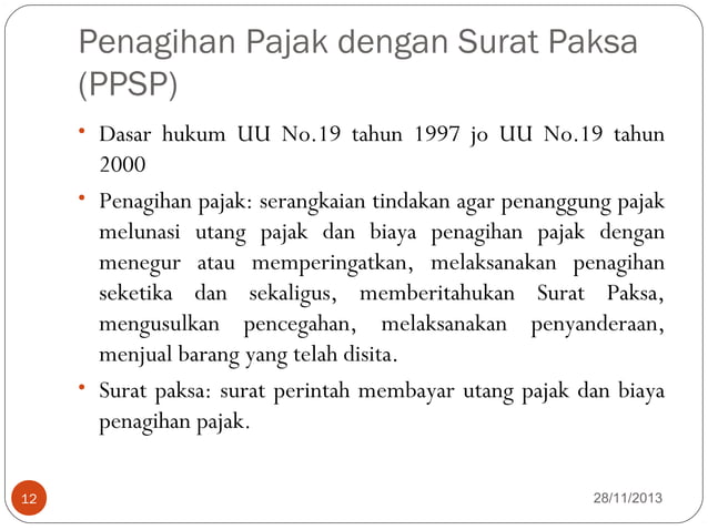 Penagihan pajak | PPT