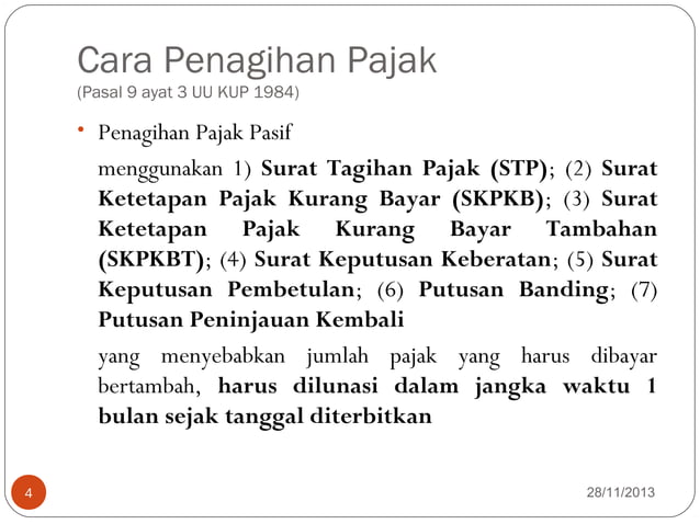 Penagihan pajak | PPT