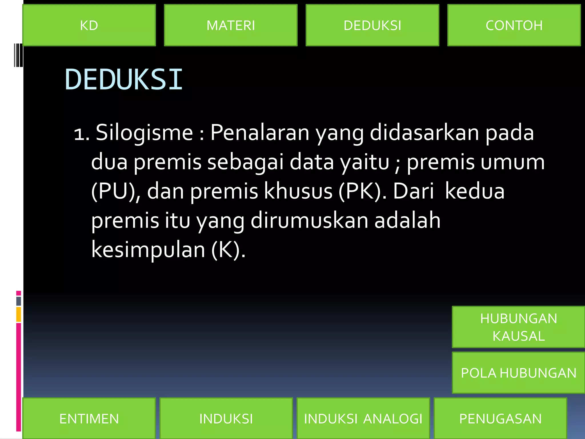 Penalaran deduksi dan induksi | PPTX