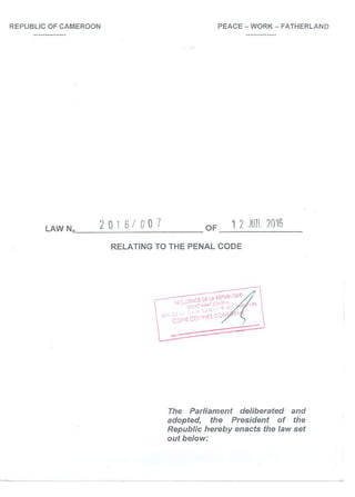 Penal code eng original of the Cameroon Government.pdf