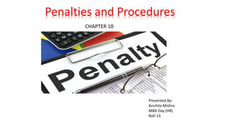 Penality and procedure | PPTX