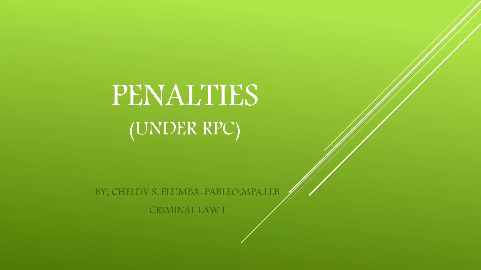 Penalties | PPTX