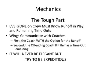 Penalty enforcement & 10 second runoff | PPT