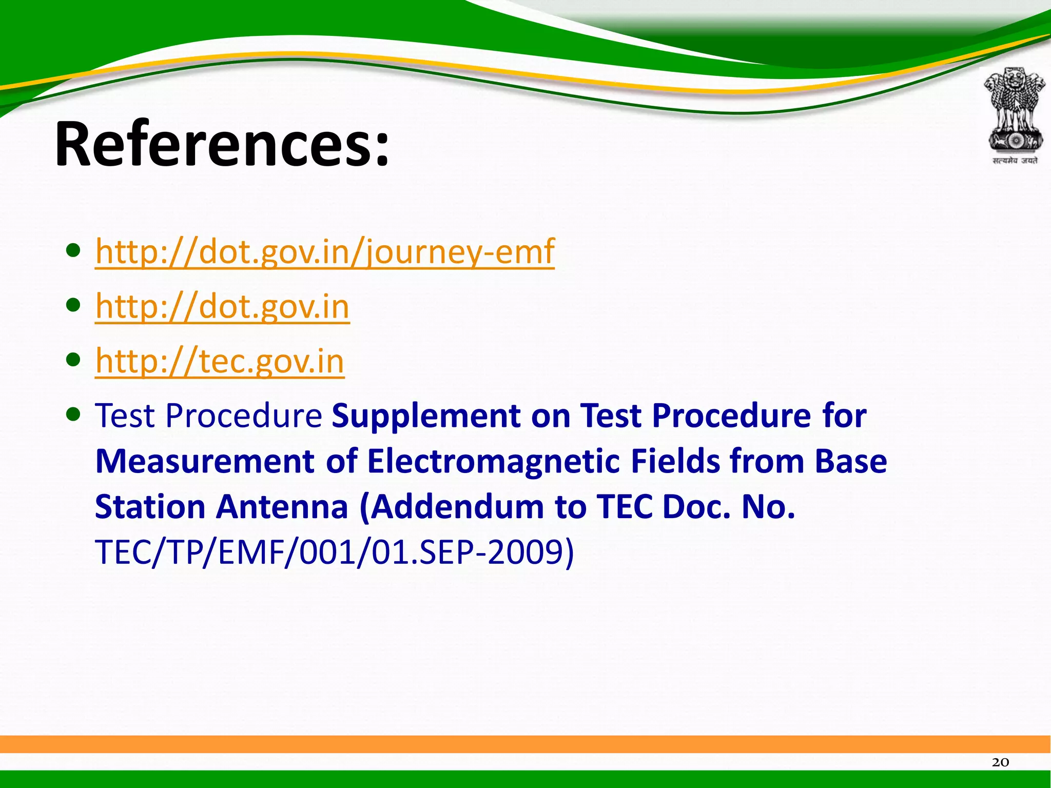 Penalty for violations of EMF radiation norms in India | PDF
