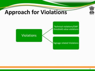 Penalty for violations of EMF radiation norms in India | PDF