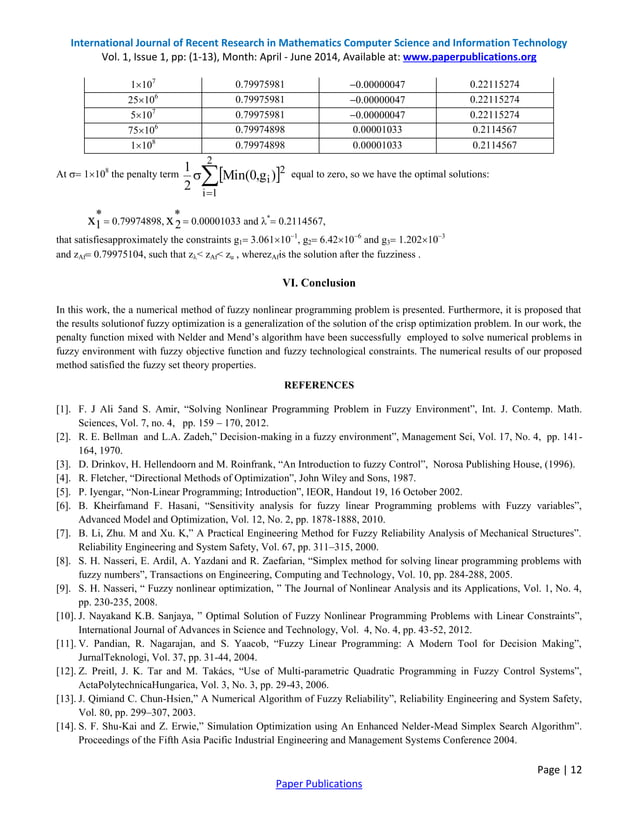 Penalty Function Method For Solving Fuzzy Nonlinear Programming Problem ... Penalty Function Method For Solving Fuzzy Nonlinear Programming Problem ...