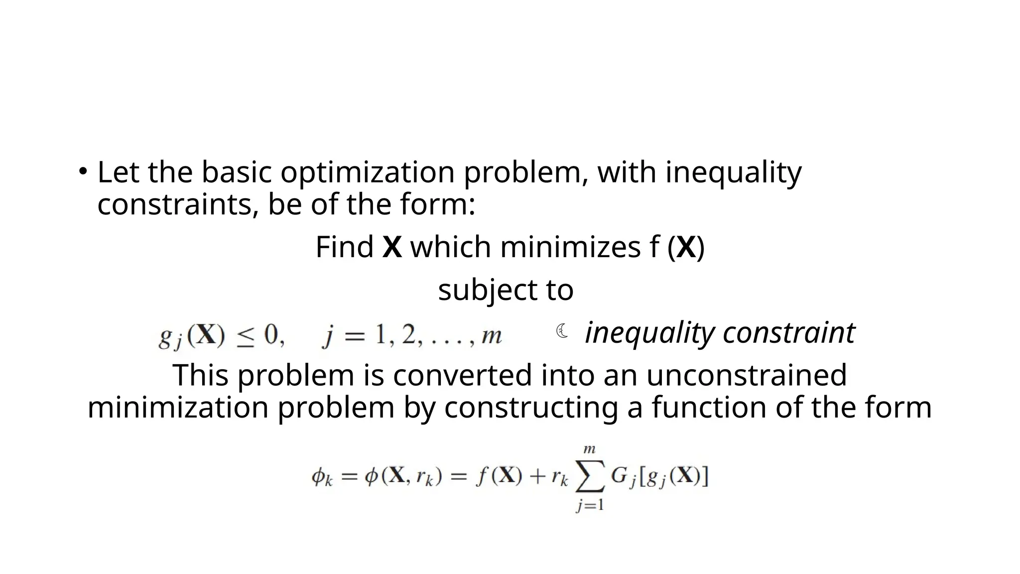Penalty Function Method With Exterior And Interior Pptx