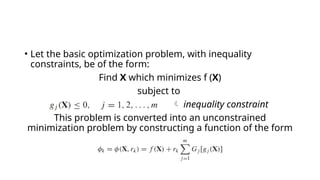 Penalty Function Method with Exterior and Interior | PPTX