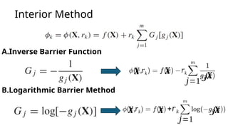 Penalty Function Method with Exterior and Interior | PPTX