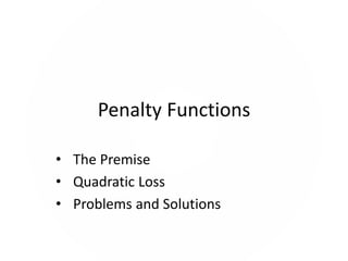 Penalty functions | PDF