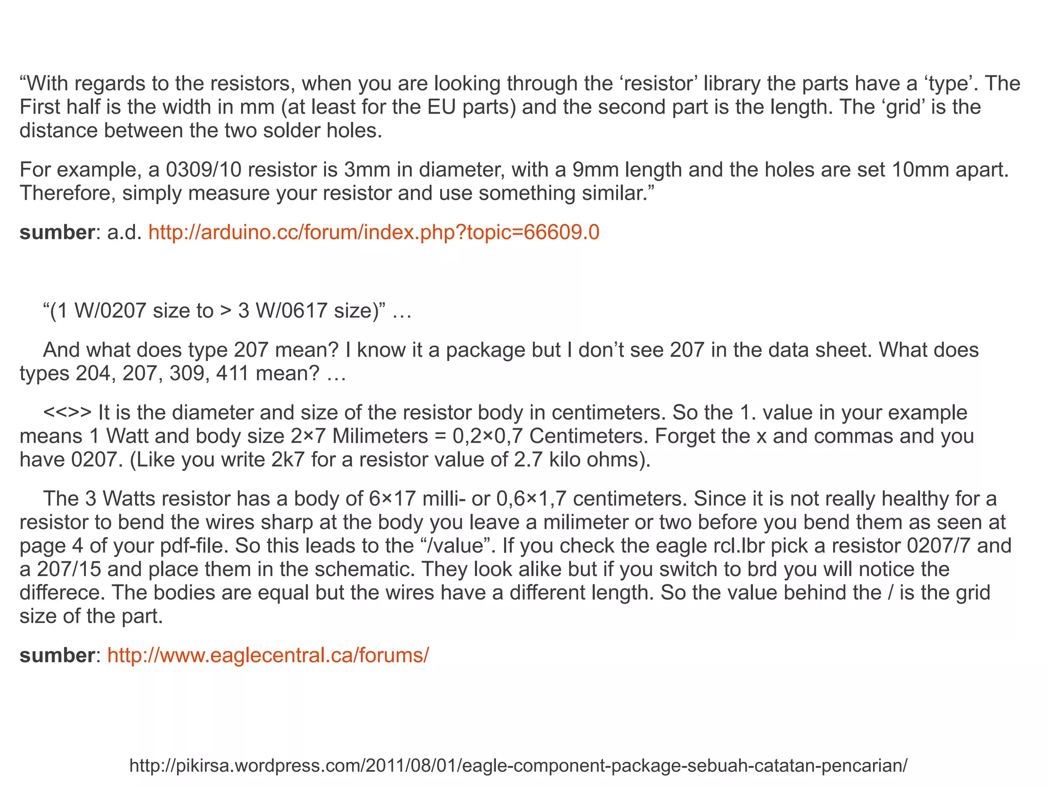 Penamaan resistor pada Eagle | PDF