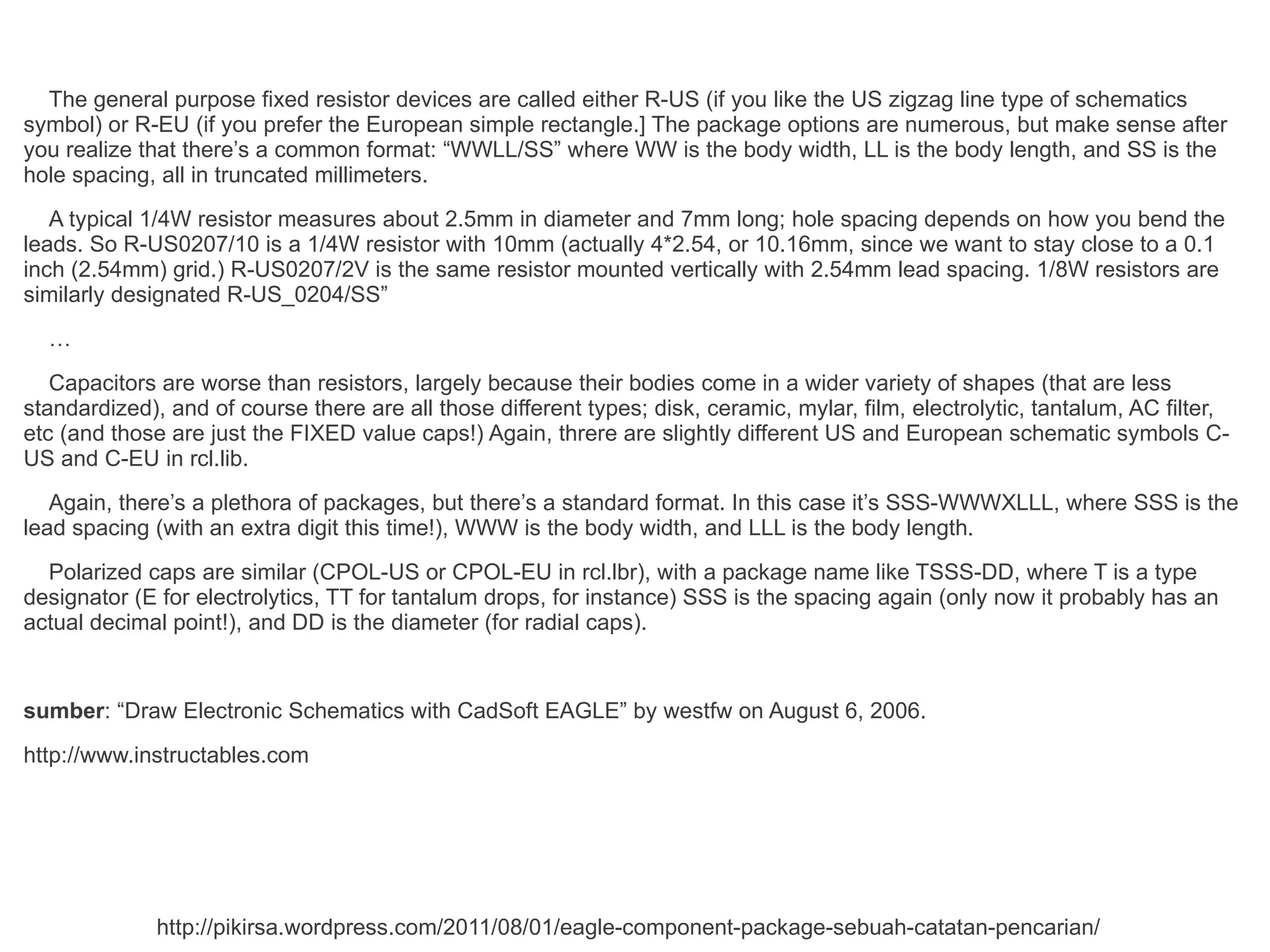 Penamaan resistor pada Eagle | PDF