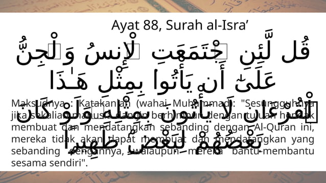 Penamaan Surah al-Isra, Pada Juzuk 15 .pptx
