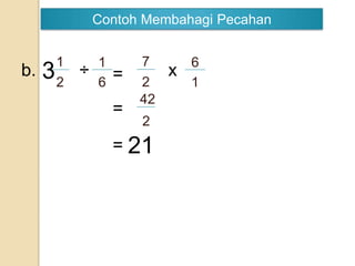 darab dan bahagi pecahan | PPTX