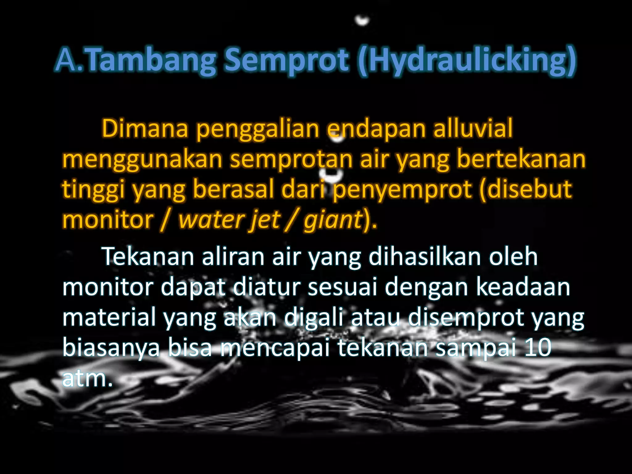 Teknik Penambangan (Alluvial Mine) | PPTX