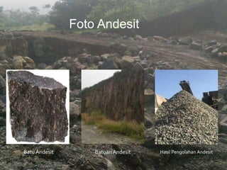 Penambangan andesit | PPTX