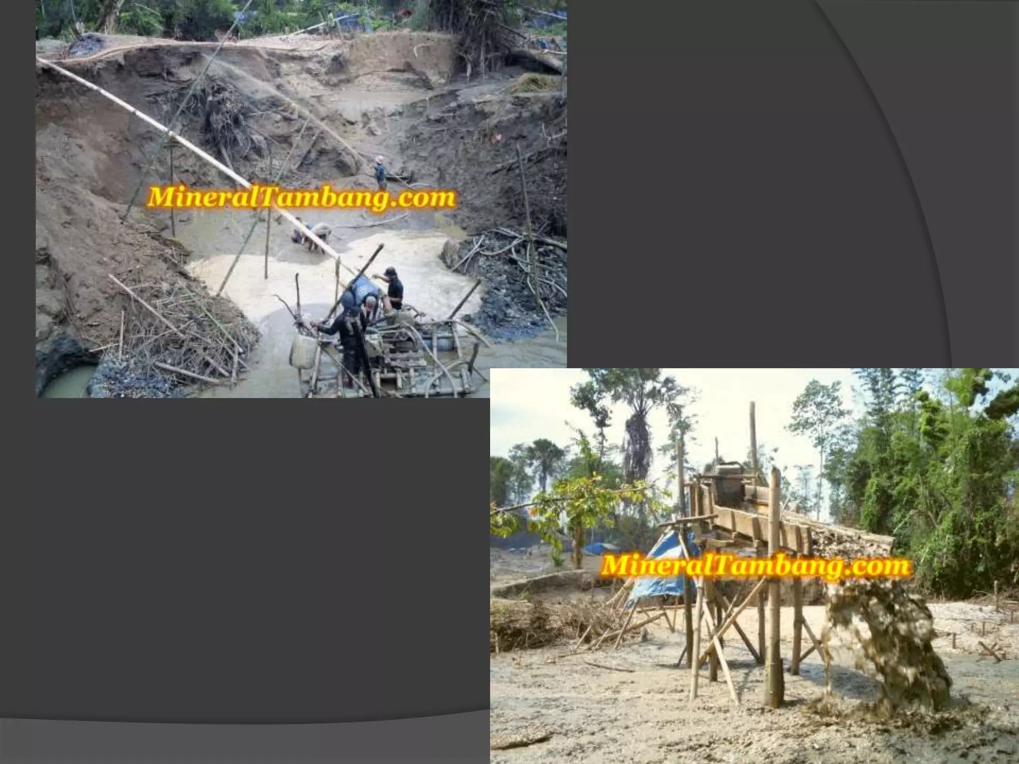 Penambangan emas sekunder dengan metode aluvial mine | PPTX