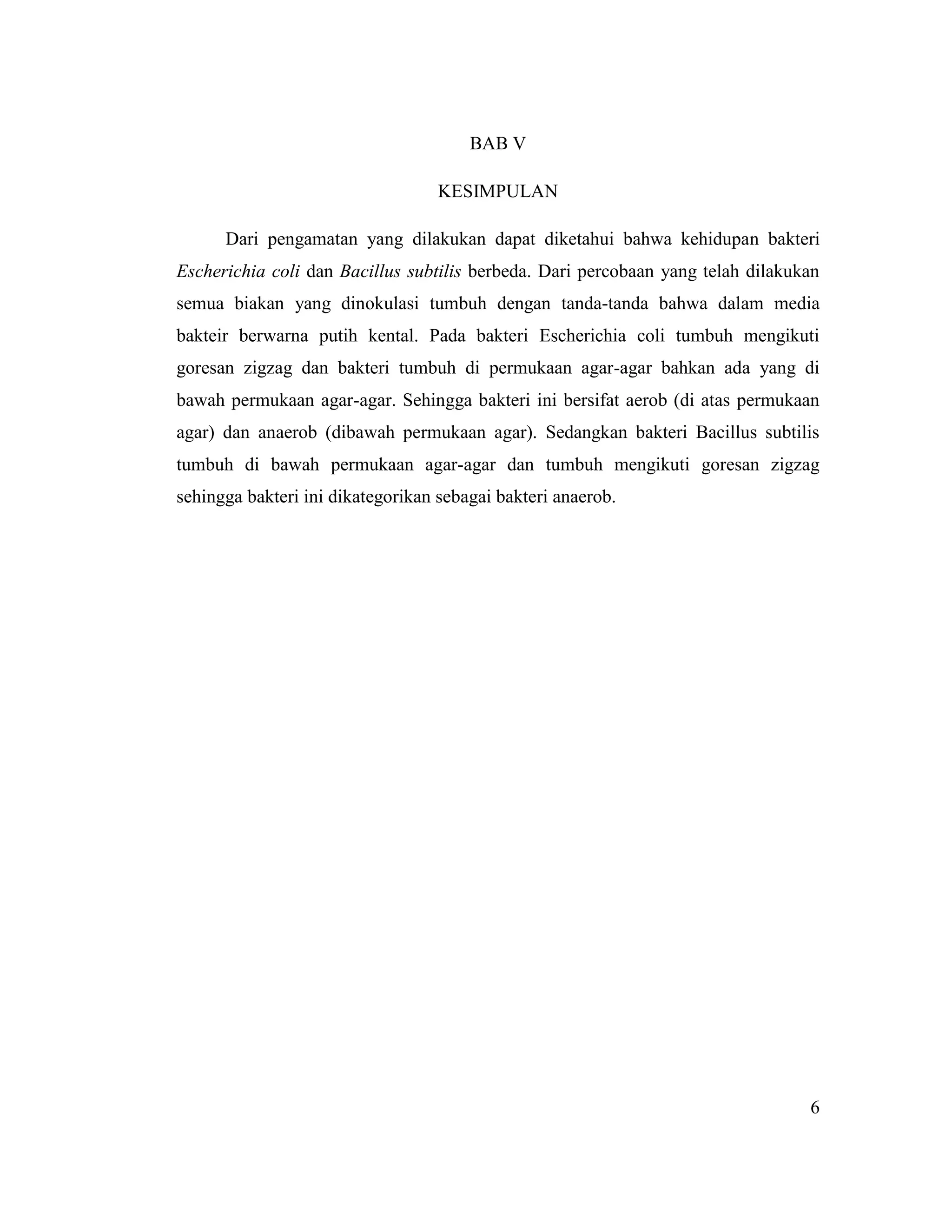 Penanaman bakteri pada nutrien agar miring | PDF