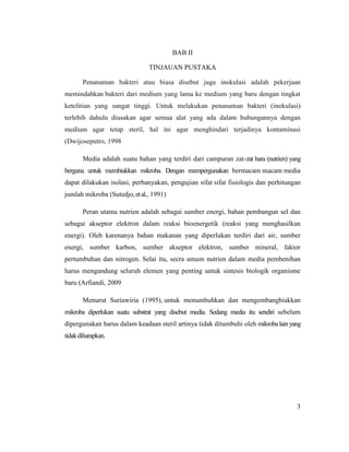 Penanaman bakteri pada nutrien agar miring | PDF