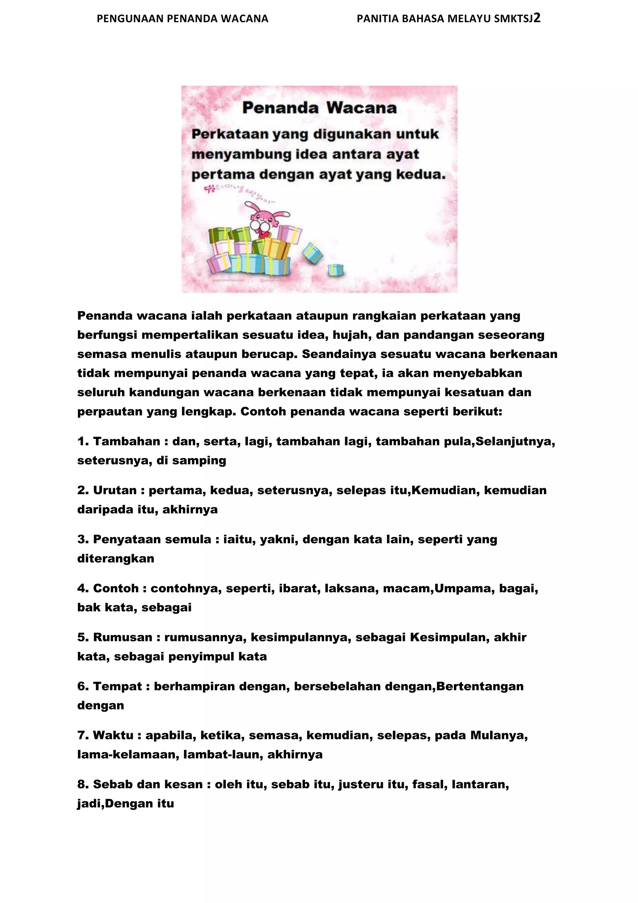 Penanda wacana | PDF