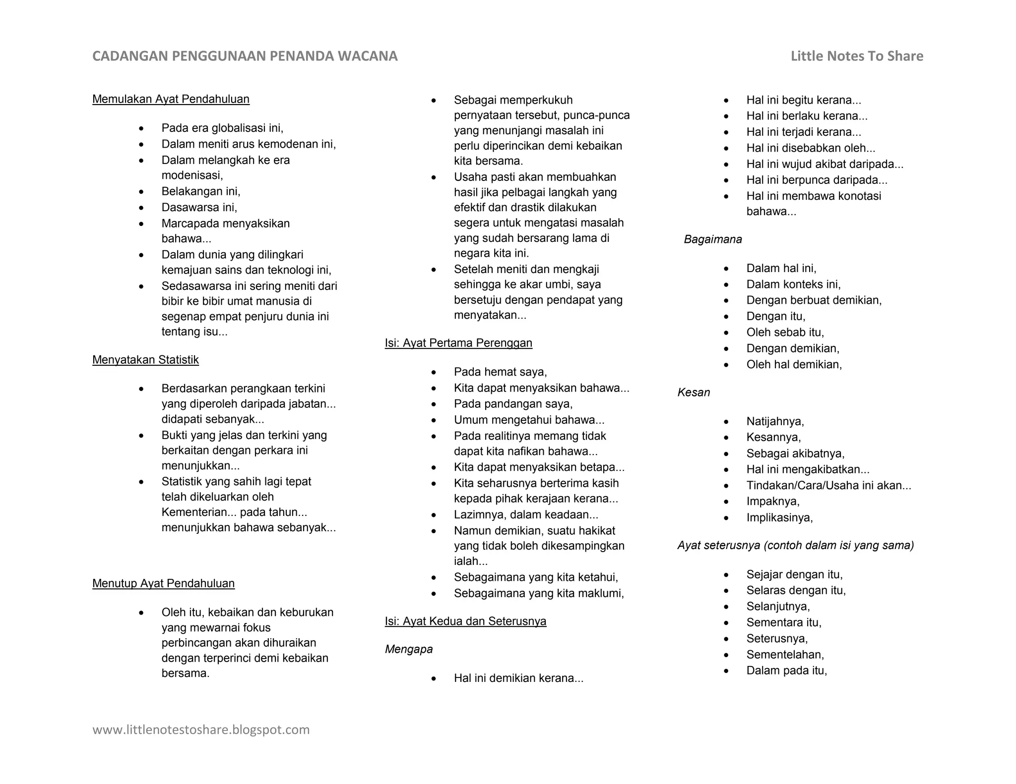 Penanda Wacana | PDF