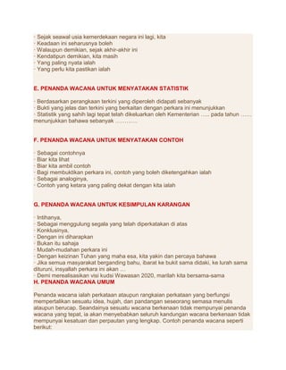 Penanda wacana karangan | DOCX