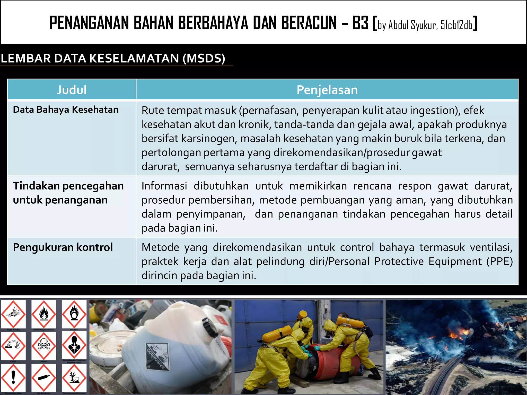 Penanganan Bahan Berbahaya dan Beracun - B3 Handling | PDF