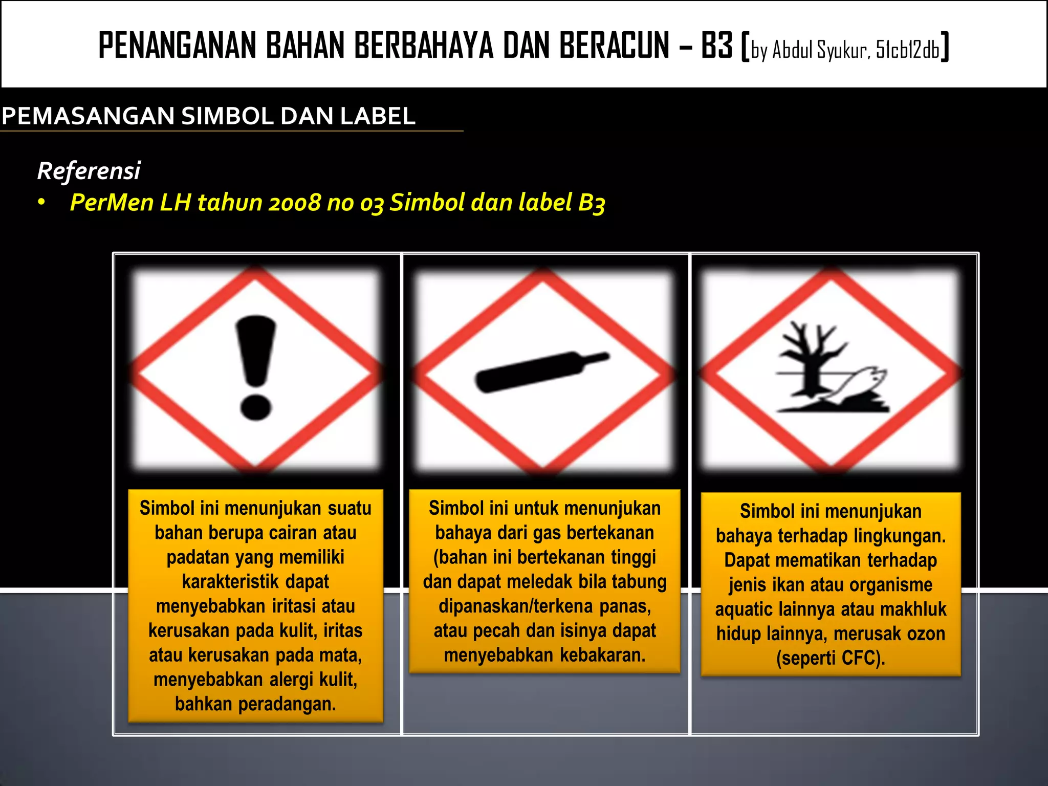 Penanganan Bahan Berbahaya dan Beracun - B3 Handling | PDF