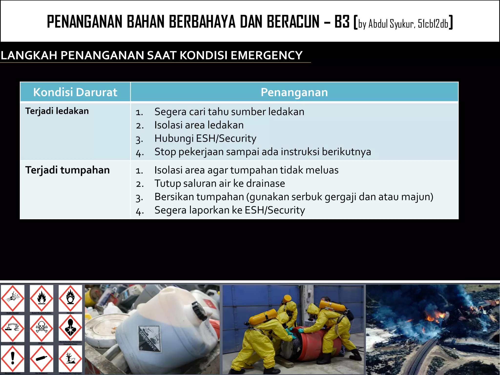 Penanganan Bahan Berbahaya dan Beracun - B3 Handling | PDF