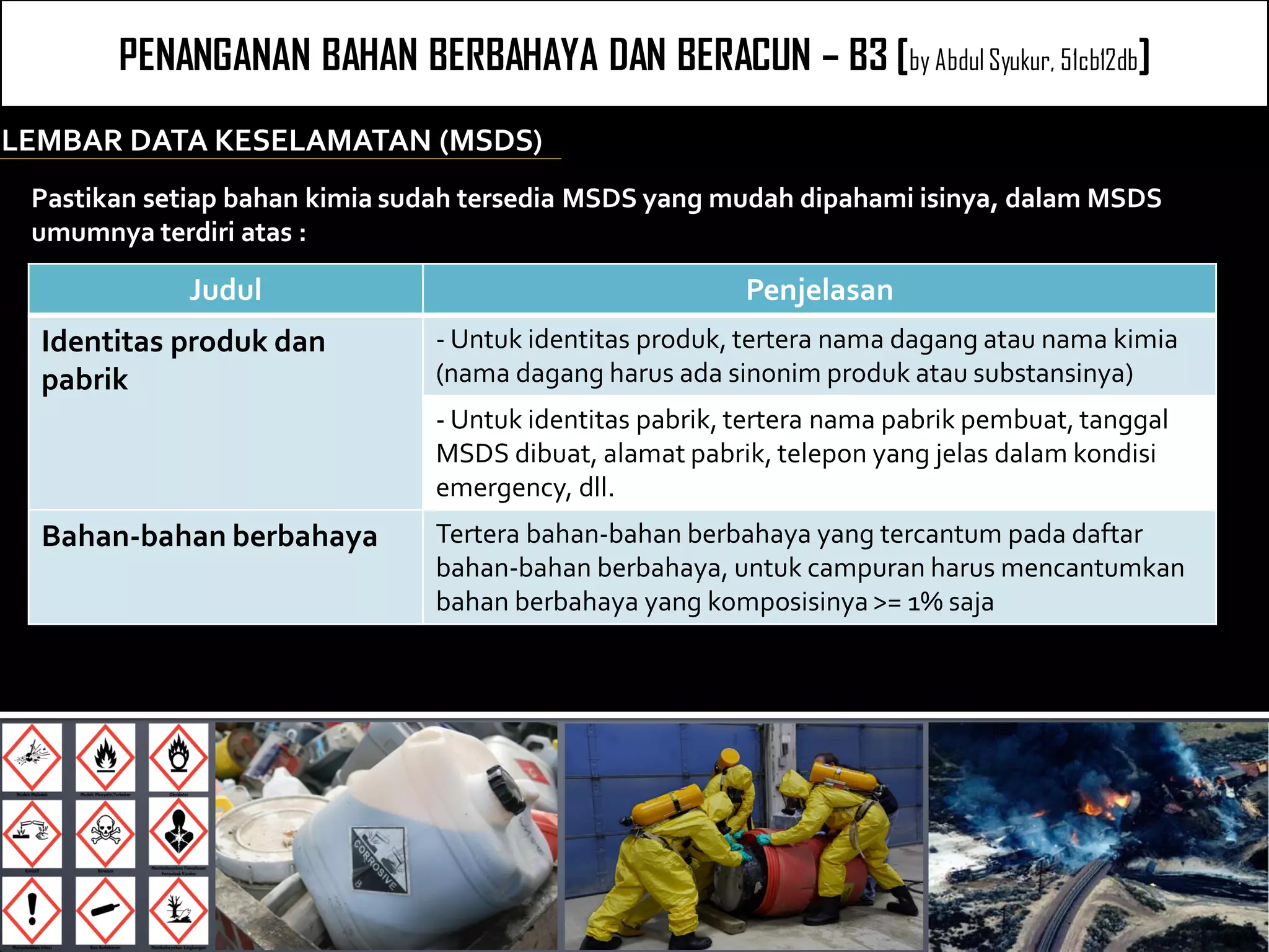 Penanganan Bahan Berbahaya dan Beracun - B3 Handling | PDF