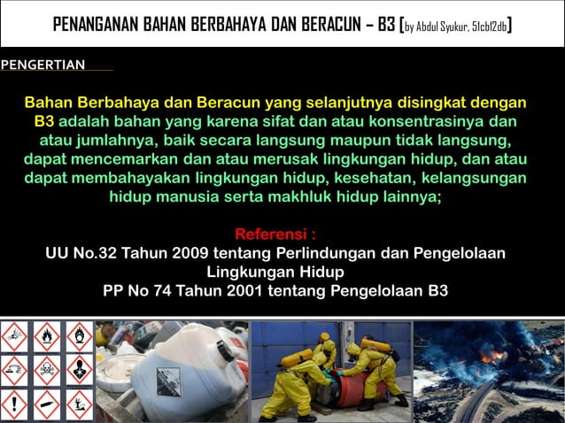 Penanganan Bahan Berbahaya dan Beracun - B3 Handling | PDF