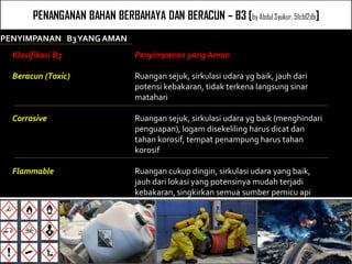 Penanganan Bahan Berbahaya dan Beracun - B3 Handling | PDF