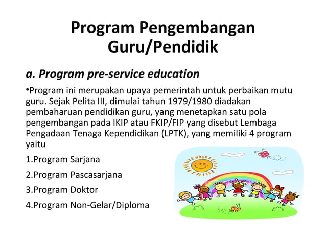 Penanganan dan upaya pengembangan profesi pendidik paud | PPT
