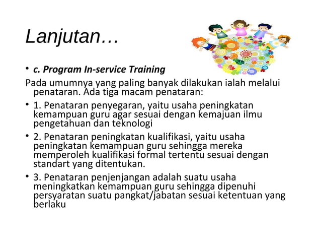 Penanganan dan upaya pengembangan profesi pendidik paud | PPT