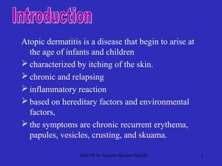 Penanganan Dermatitis Atopik | PPT