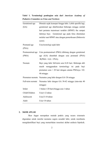 Penanganan kegawatan neonatus | DOCX