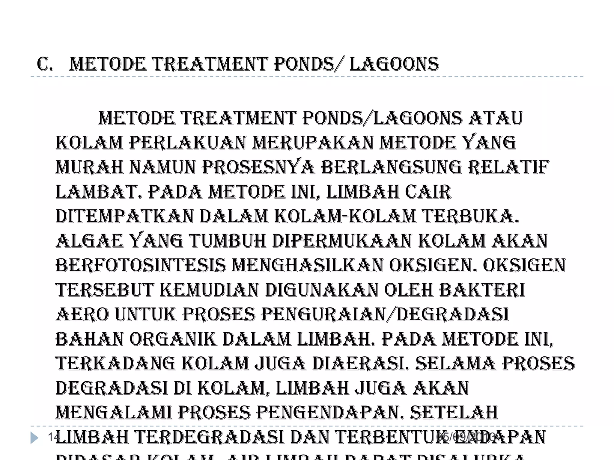 Penanganan Limbah Cair | PPTX