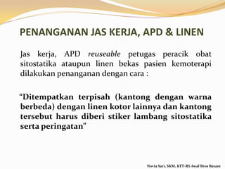 Penanganan Limbah Sitostatika Novia KFT 051215 (sos out) | PDF
