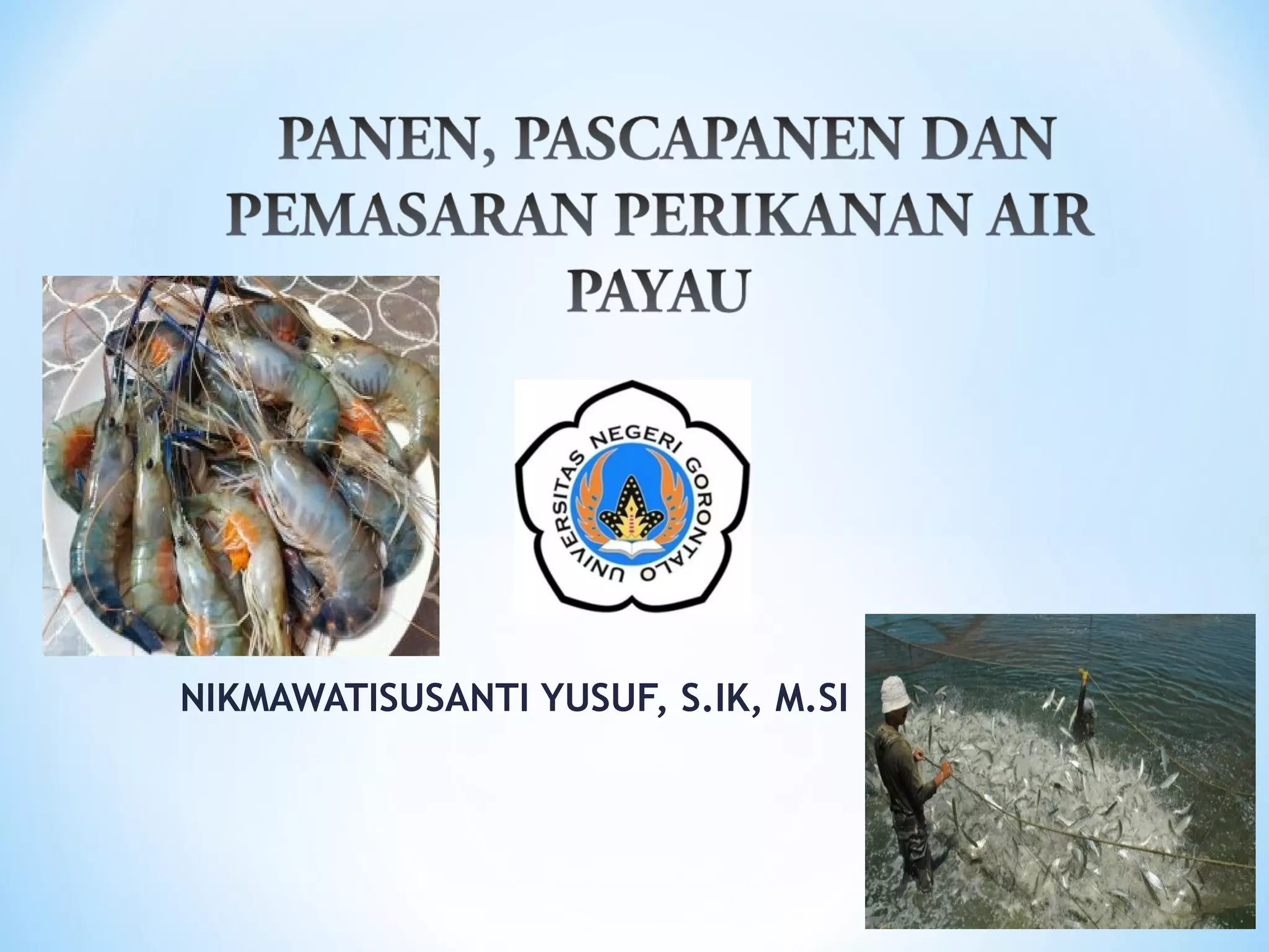Penanganan panen dan pasca panen air payau | PPT