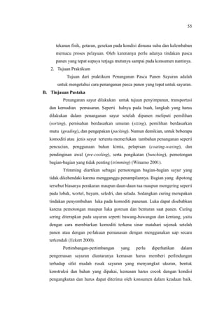 Penanganan pasca panen sayuran | DOCX