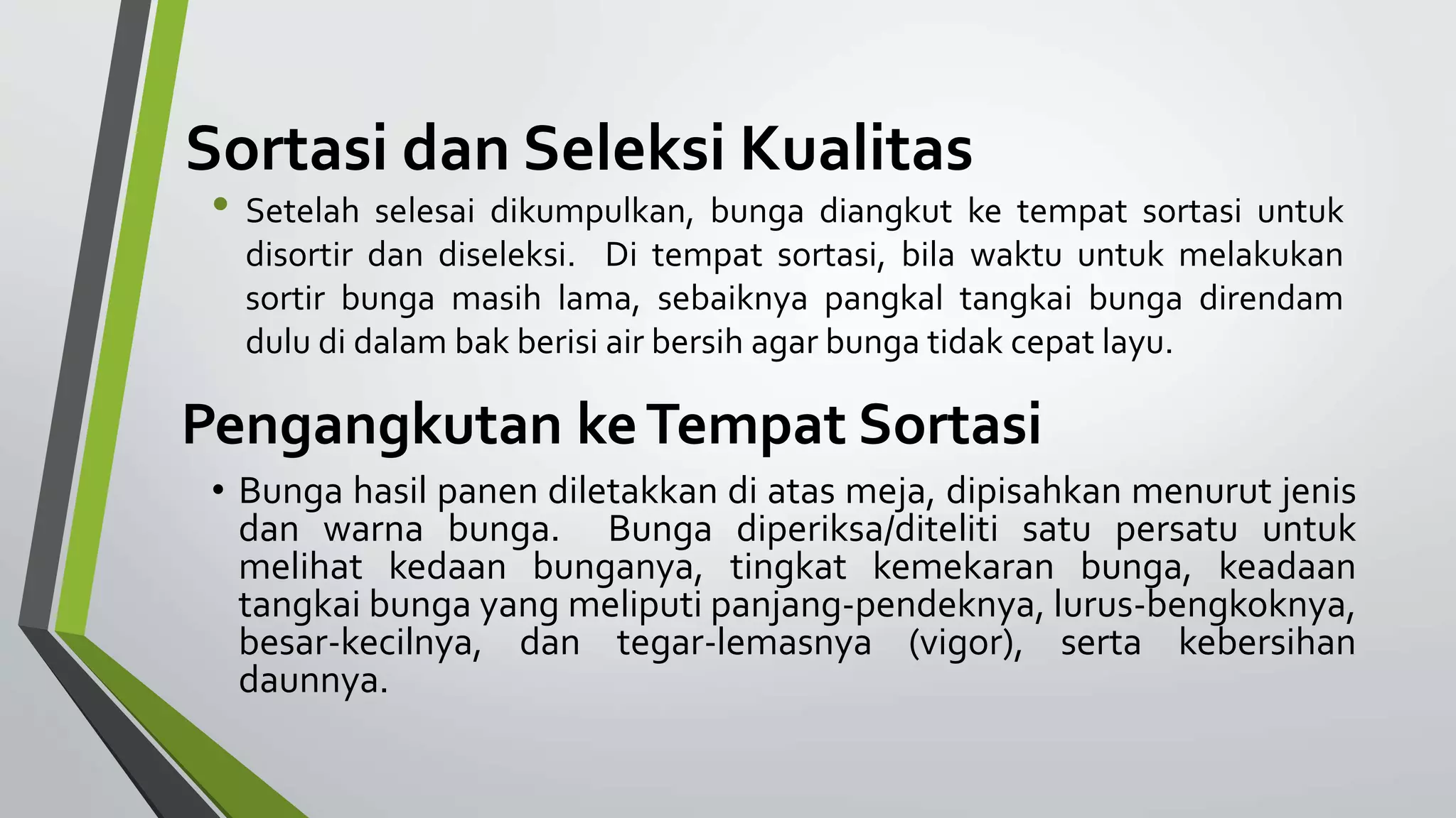 Penanganan pascapanen tanaman hias | PPTX