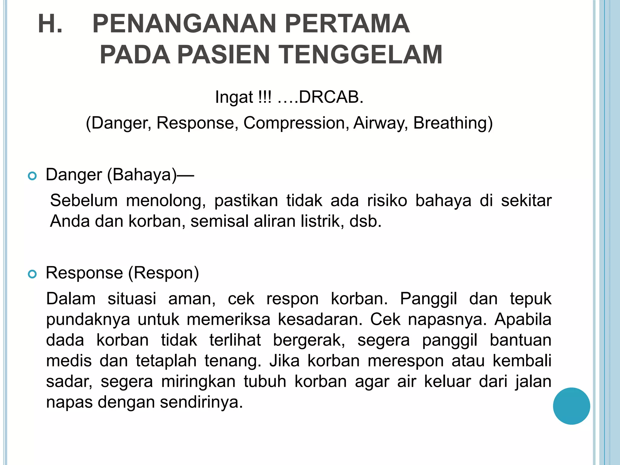 PENANGANAN PERTAMA PADA ANAK,ORANG DEWASA TENGGELAM & Glasgow Coma ...