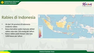 Penanganan rabies pada hewan sebagai implementasi one health dalam ...
