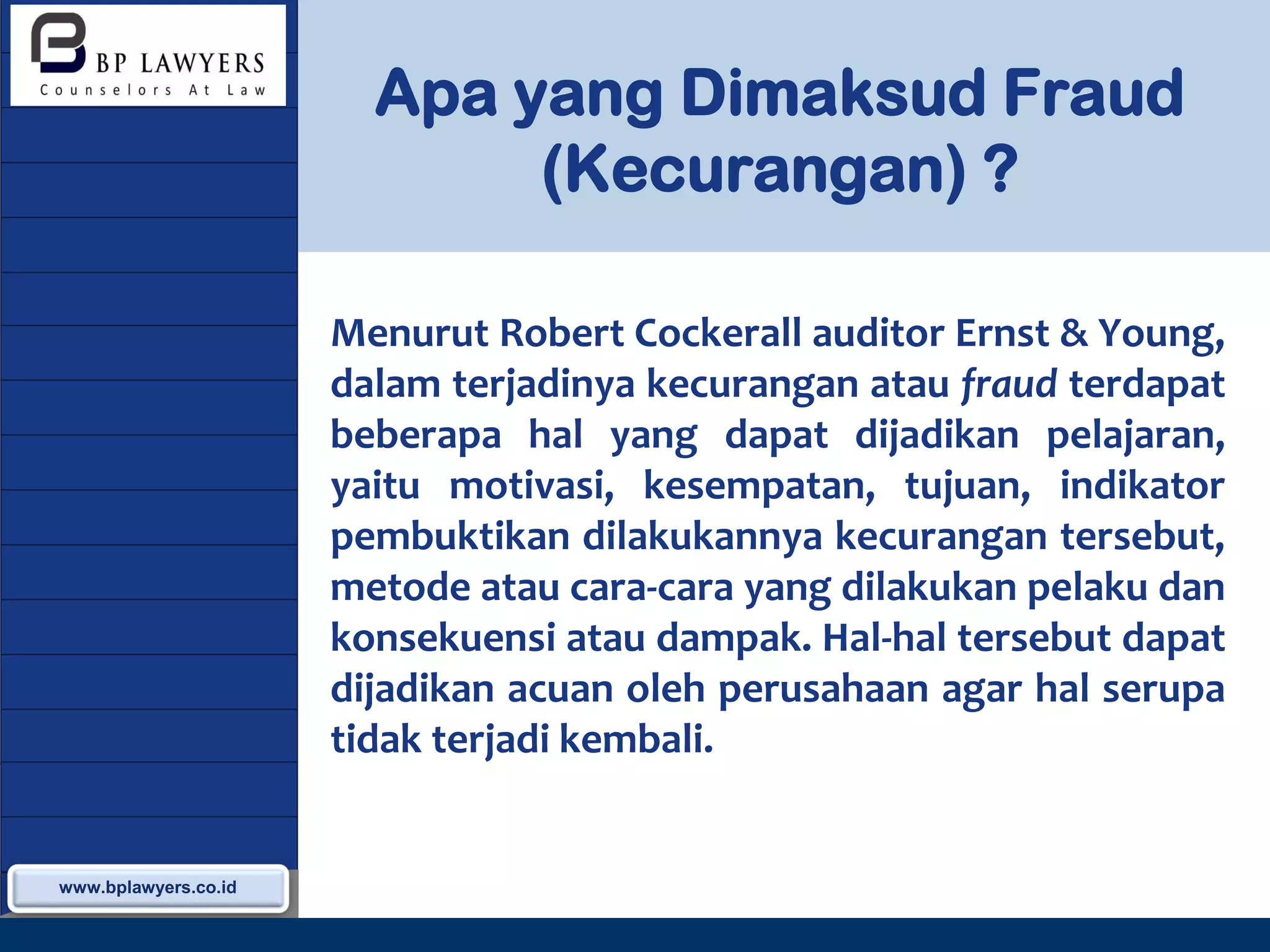 Penanganan terhadap fraud internal rumah sakit | PDF
