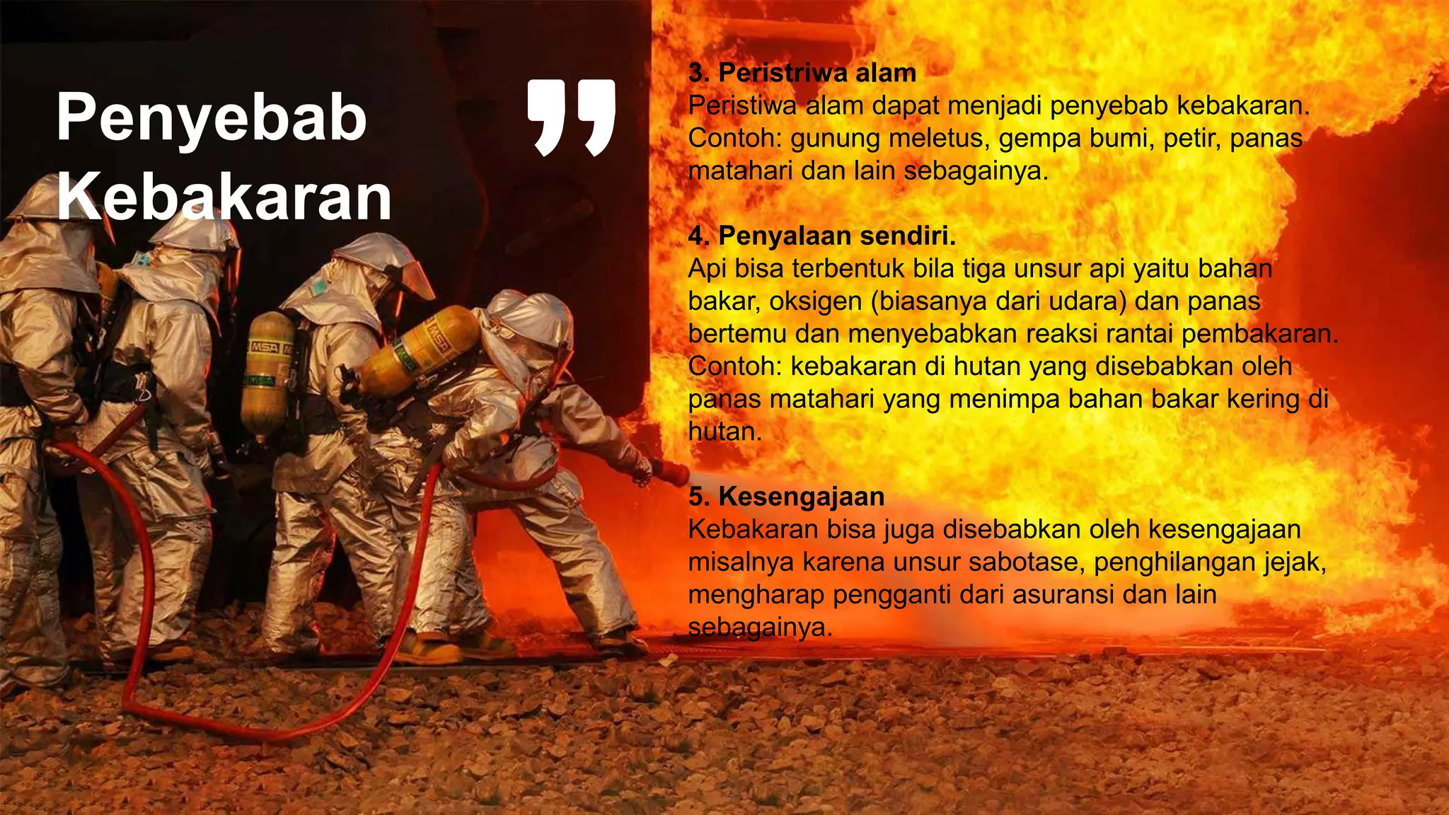 Penanggulangan kebakaran | PPTX